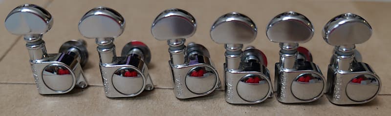 Grover 305C6 6-Inline Mid-Size Tuners - Chrome | Reverb