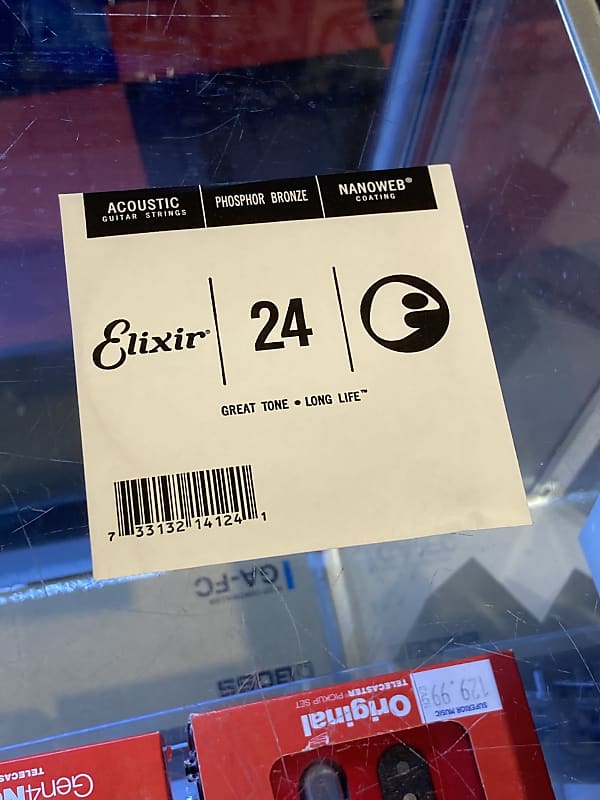 Elixir .024 phosphor bronze string | Reverb