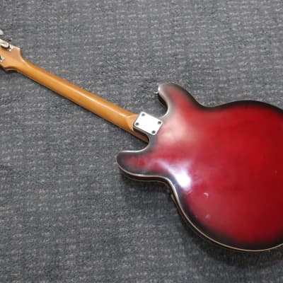 Vintage 1960s Teisco Aria Guitar 335 Bigsby Bridge 2 Pick Up | Reverb