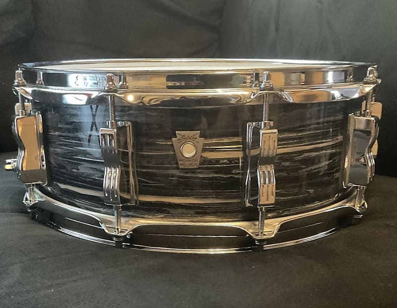 Ludwig 14x5 Snare Drum LS401XX1Q - Vintage Black Oyster Pearl | Reverb