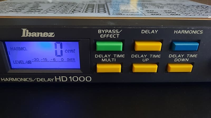 Ibanez HD1000 Harmonics Delay Rack Unit - 1985 - Grey/Gold w/ | Reverb