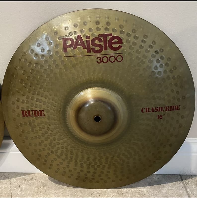 Paiste RUDE 3000 16" Crash/Ride 80s | Reverb