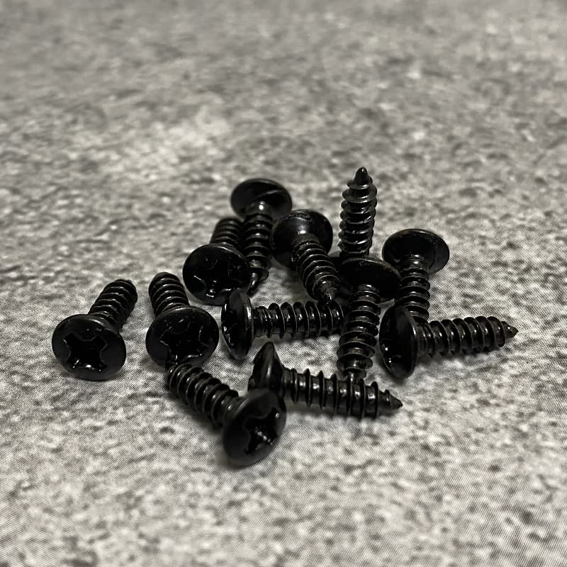 12x Black Guitar Pickguard Mounting Screws for Electric | Reverb