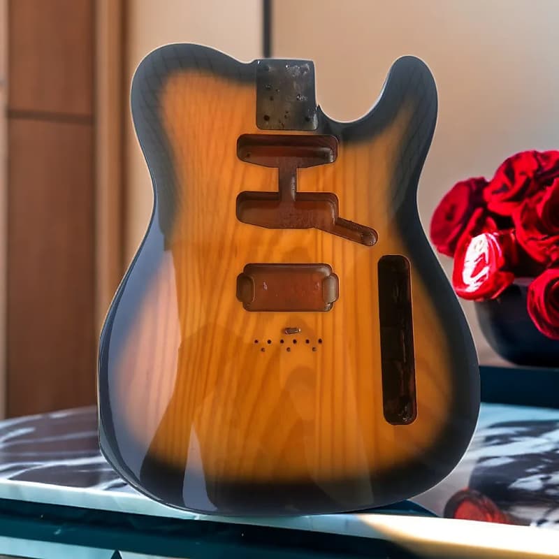 Tobacco Burst SSH Telecaster Tele Style Guitar Body | Reverb
