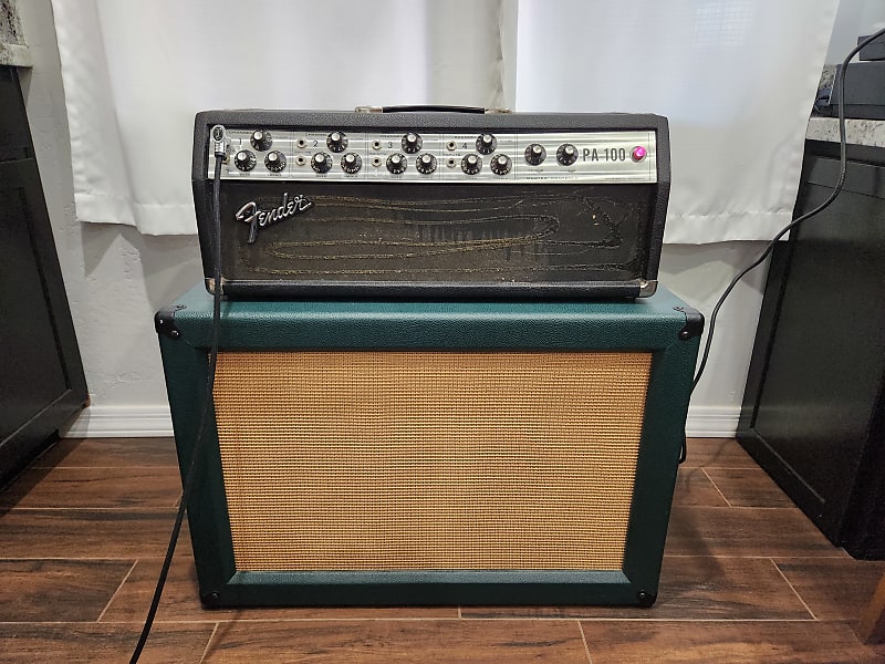 Vintage Fender PA100 1975 - Silverface PA 100 Watt Tube Head | Reverb