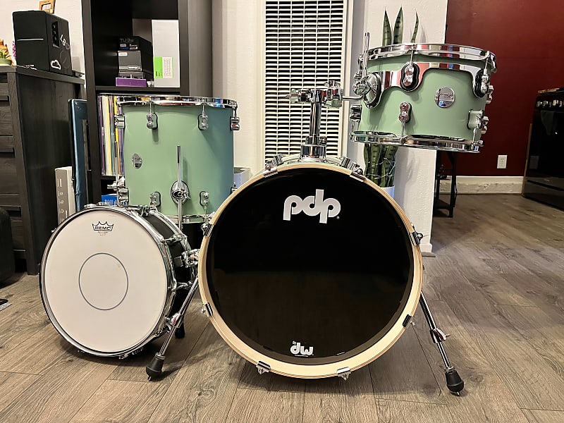 PDP Concept Maple Bop 4-Piece Kit with Snare - Seafoam Green | Reverb