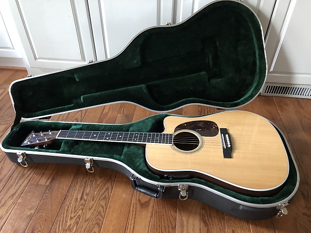 Martin DC16 RGTE Gloss Top Natural with Fishman Aura Pickup - | Reverb