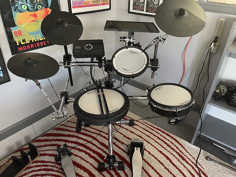 Upgraded Roland TD17 V Drum TD-17k With Gibraltar Rack | Reverb