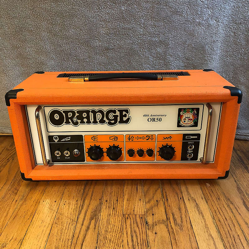 Orange Rare 40th Anniversary OR50 Tube Guitar Amp Head Orange | Reverb