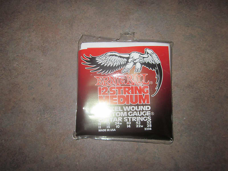 Ernie Ball 2236 12 String Medium Nickel Wound Custom Gauge | Reverb