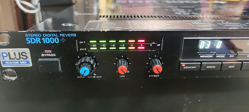 Ibanez SDR 1000+ Vintage Stereo Digital Reverb 1U Rack | Reverb