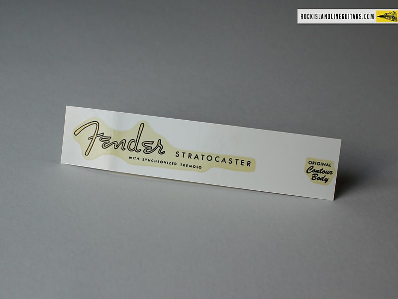 Fender Stratocaster Waterslide Silk Screen Decal - '54-'60 | Reverb
