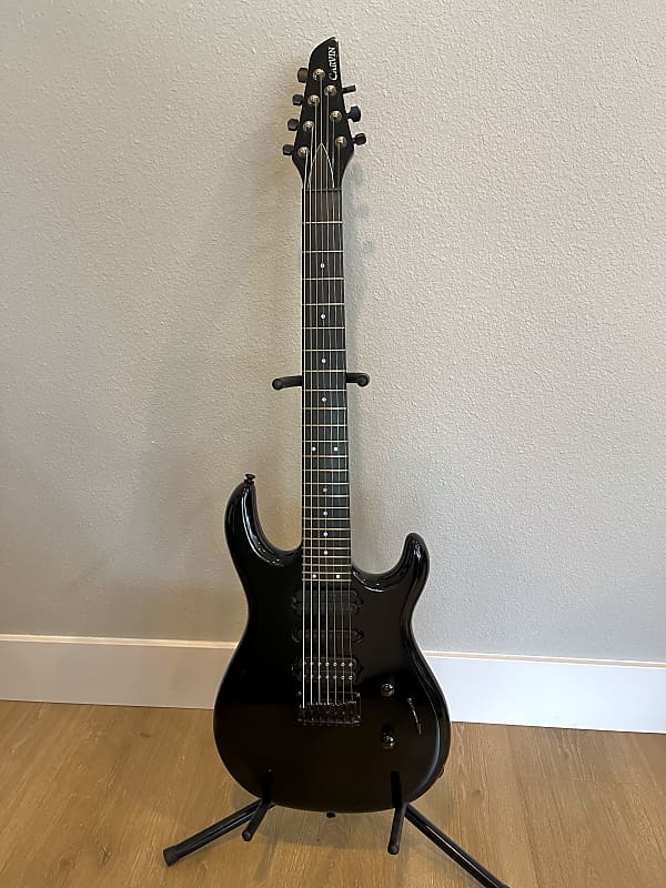 Carvin DC747 - Black 7 String Neck-thru with DiMarzio Bridge | Reverb