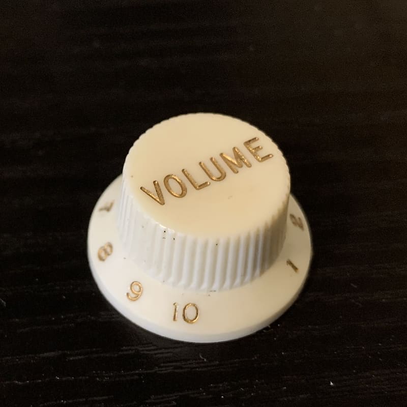 Fender Stratocaster Knob 1966 - White | Reverb