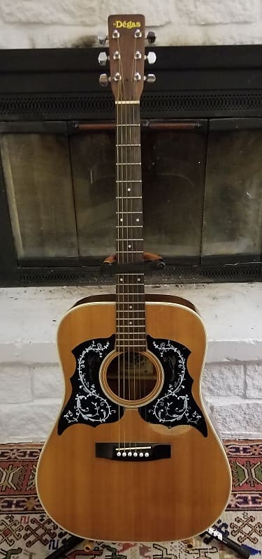 El Dégas F Series Dreadnought Japan 1970s - Natural | Reverb