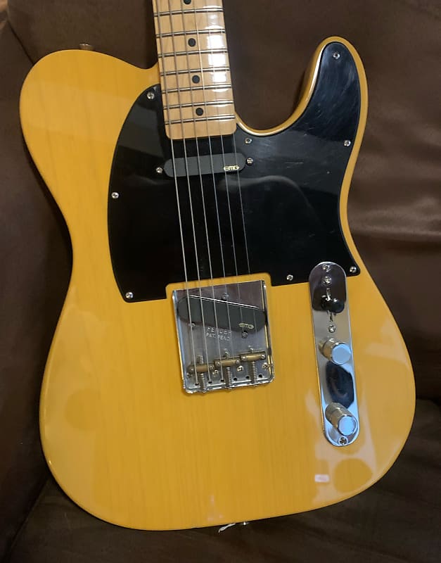 2011 Fender Telecaster with EMG Pickups, Blonde, MIM | Reverb
