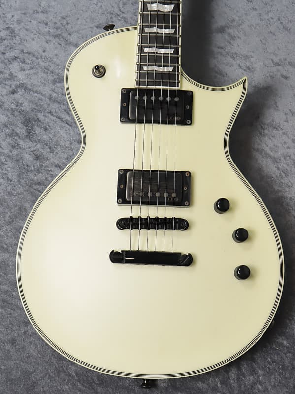 ESP E-Ⅱ Series EC EMG (2019'sUSED) -Snow White Satin- 【Made | Reverb