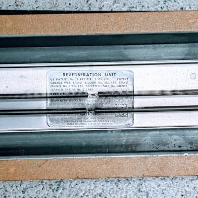 Fender Gibbs reverb tank 1968 - gray | Reverb