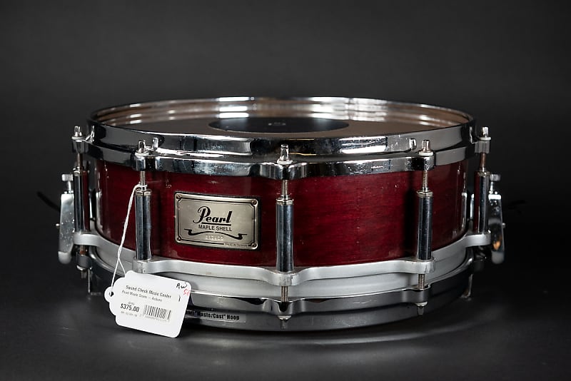 Pearl Free Floating Late 90's 5x14 10 Lug Snare - Cherry Red | Reverb