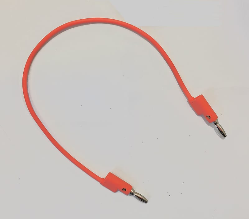Banana patch cable 30cm Orange | Reverb