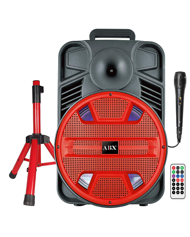 Audiobox ABX-121S 12" PA, Karaoke Speaker with Stand and | Reverb