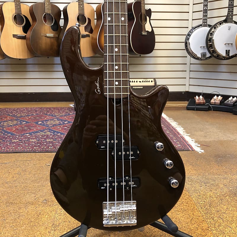 Godin Freeway 4 Solid Body Bass 2006 Burgundy Metallic | Reverb