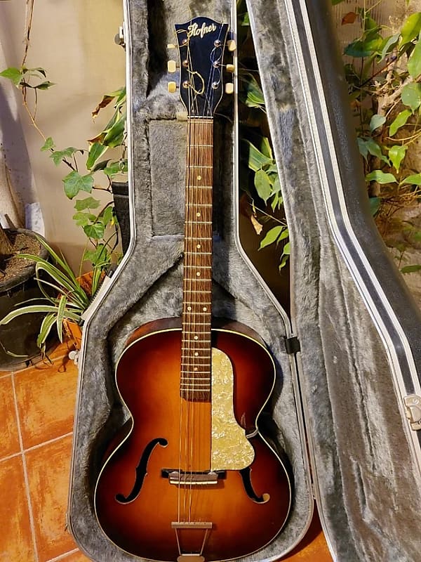 50s /60s Hofner vintage archtop acoustic guitar jazz hollow | Reverb