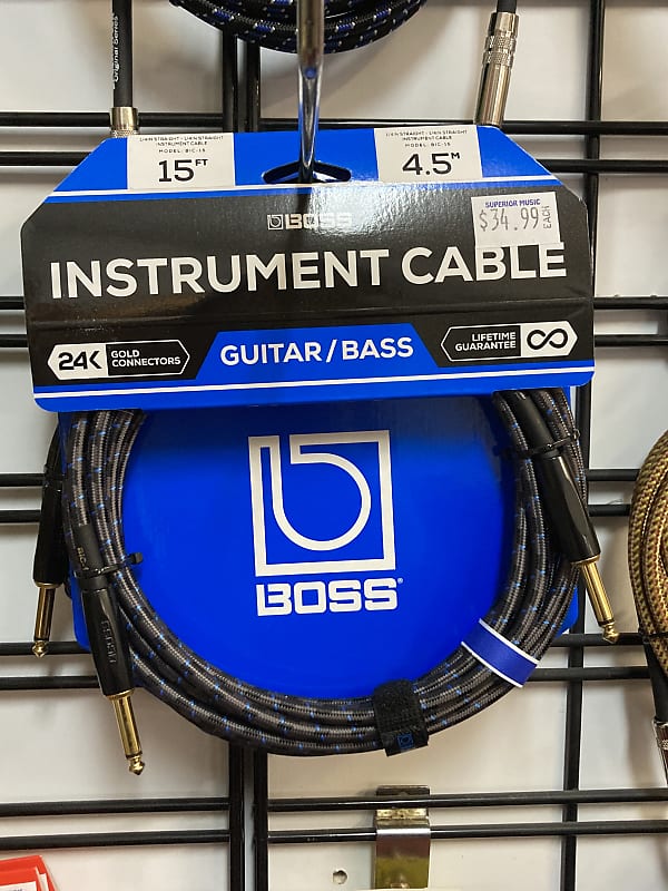 Boss 15Ft 4.5M instrument Cable | Reverb