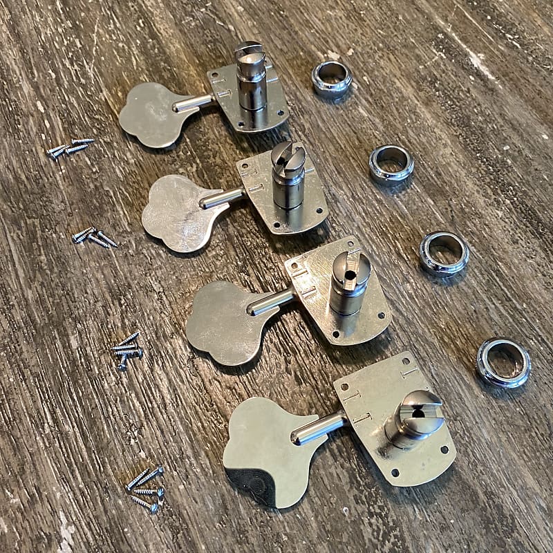 Hipshot HB7 Nickel Plated Bass Guitar Tuners | Reverb