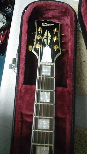 Cibson lp custom block inlays 2015 black has gibson upgrades | Reverb