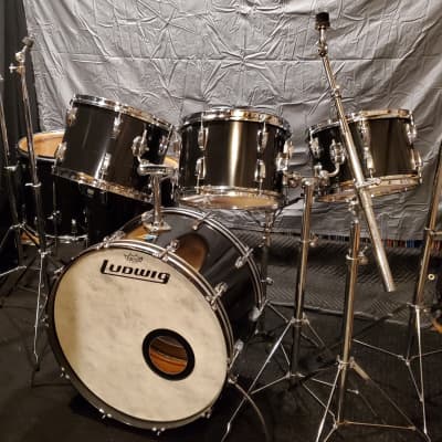 Ludwig 3-ply Maple Interior early 70's - Black Cortex | Reverb