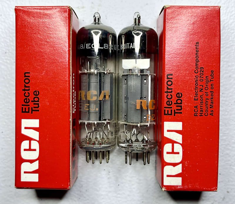 6BM8 ECL82 Mullard Blackburn Matching Tube Pair Same Codes | Reverb