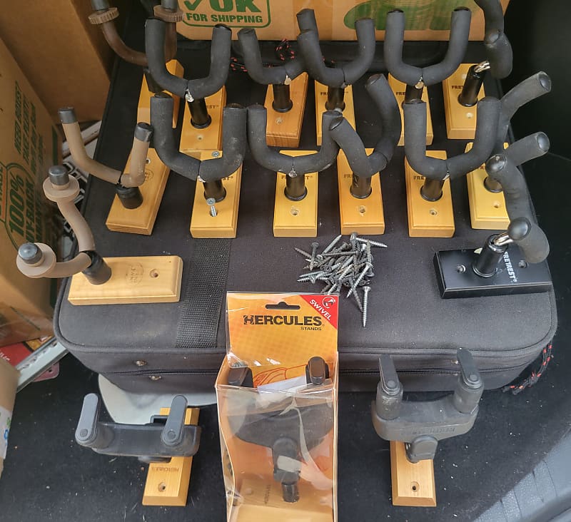 (17) Guitar Hooks/Hangers - Hercules String Swing FretRest | Reverb