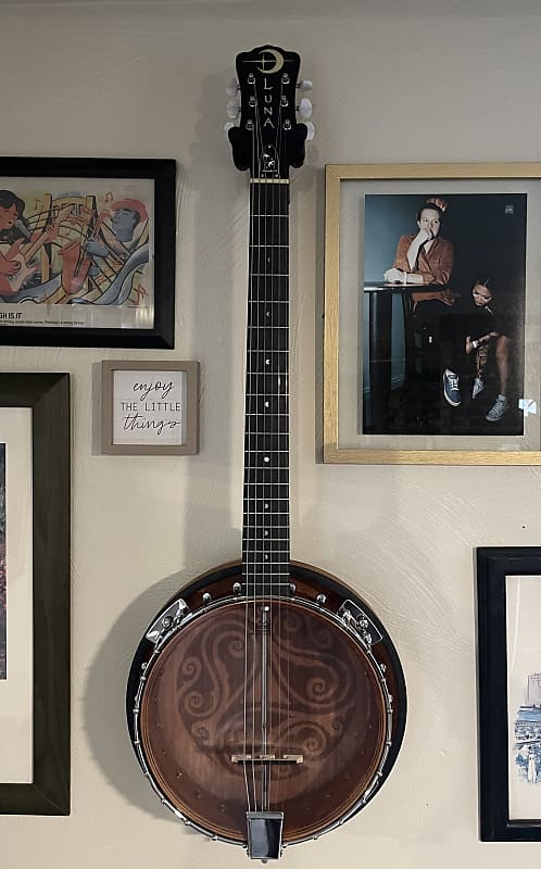 Luna Celtic 6 String Banjo - Tobacco Burst | Reverb