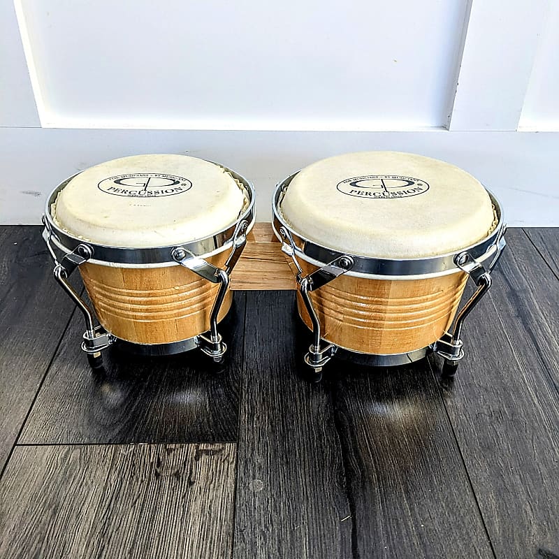 Latin Stave GP Percussion B2 Pro Series Bongos- Clear Lacquer | Reverb