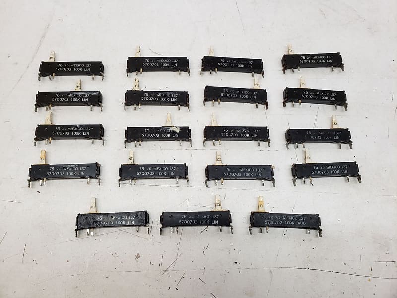 Used Set of 19 Original ARP Sequencer Sliders for | Reverb
