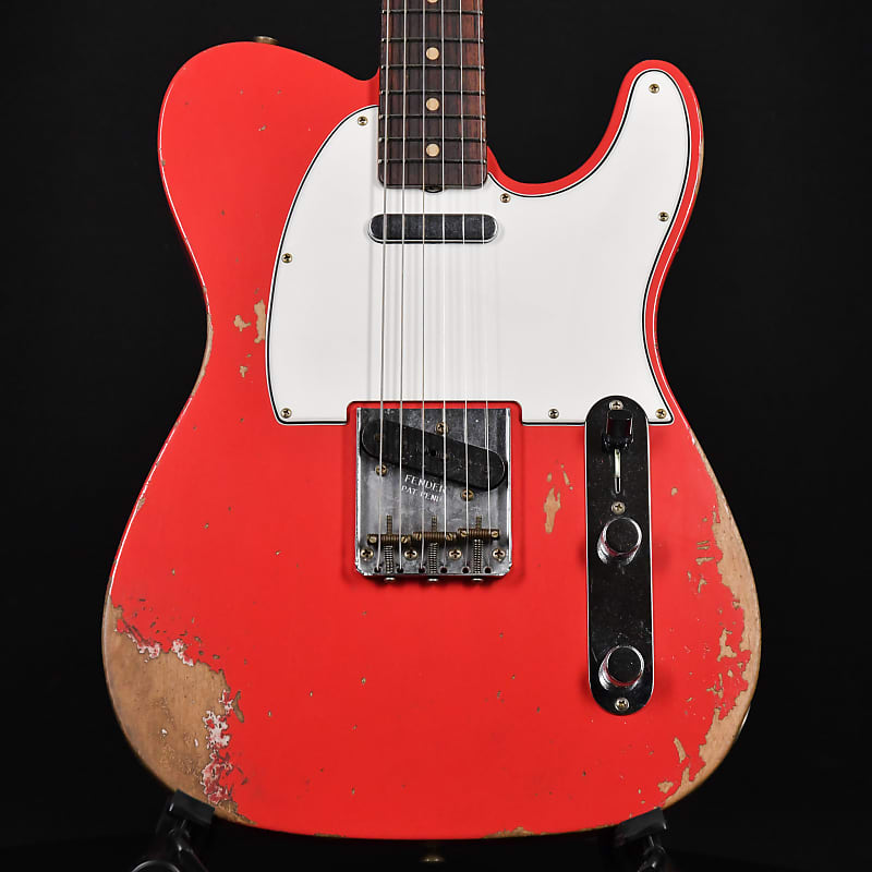 Fender Custom Shop 1960 Telecaster Heavy Relic Fiesta Red | Reverb