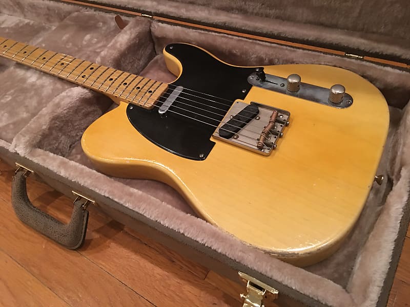 2022 MB Guitars 52-T Blackguard Butterscotch Telecaster Relic | Reverb