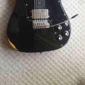 Fender Telecaster Deluxe With Factory Tremelo 1974 Black | Reverb