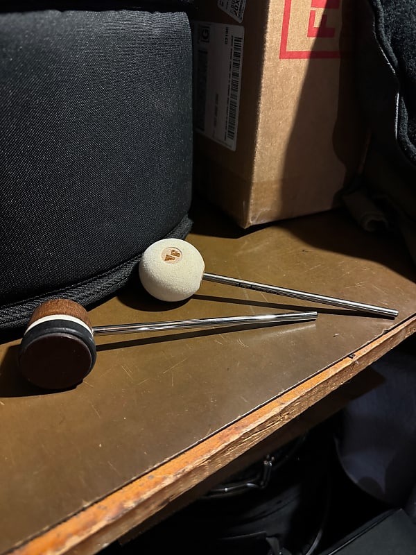 LowBoy Leather Bass Drum Beater and Vic Firth VicKick Felt | Reverb