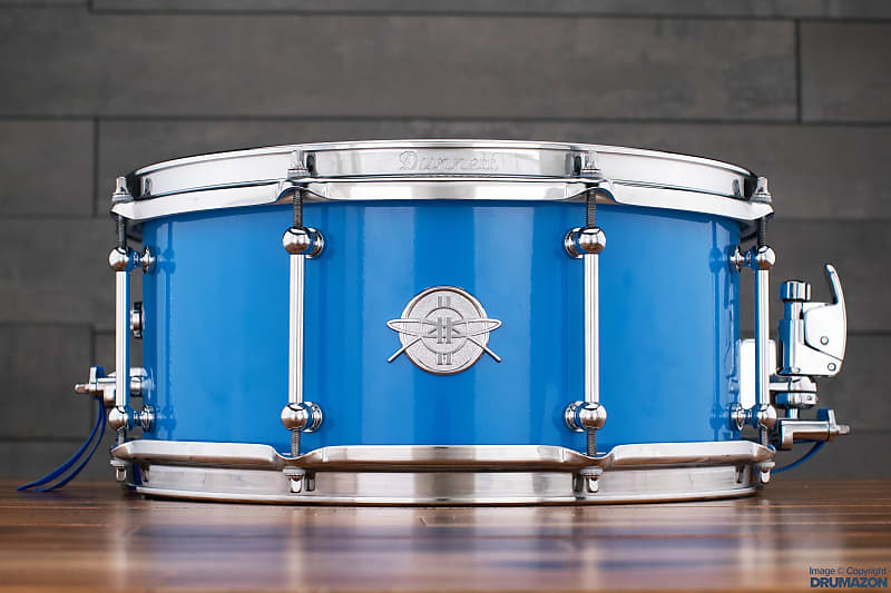 Dunnett 14 X 6.5 Carbon Steel Snare Drum Cera Blue (Pre | Reverb