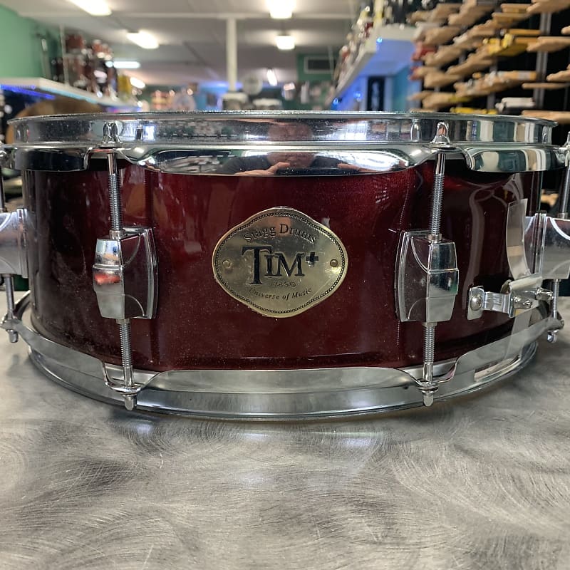 Stagg Tim Snare Drum 5x14 Red | Reverb