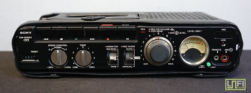 Sony TCM-5000EV "Pressman" Portable 3 Head Cassette / Tape | Reverb