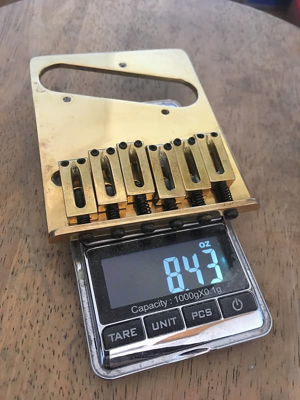 Schecter Van Nuys Telecaster brass bridge | Reverb