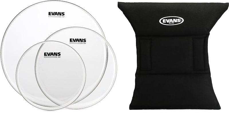 Evans G2 Clear 3-piece Tom Pack - 10/12/16 inch Bundle with | Reverb