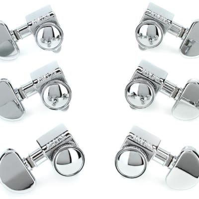 Grover 406C Mini Locking Rotomatic Tuners - 3+3 Chrome | Reverb