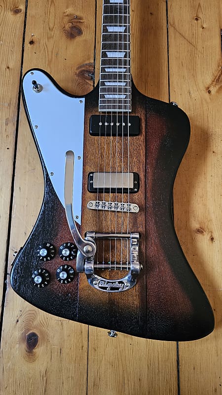 Custom Left handed Firebird Tobacco burst with bigsby & | Reverb