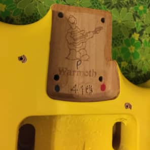 Warmoth Stratocaster body Graffiti Yellow | Reverb