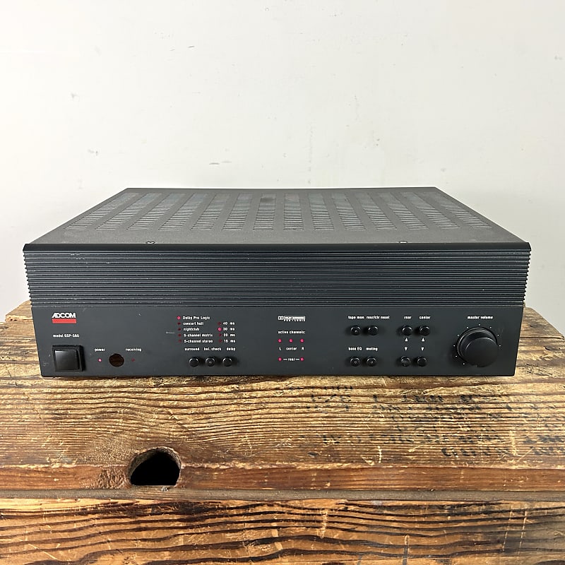 Adcom GSP-560 Surround Processor Amplifier - Black | Reverb
