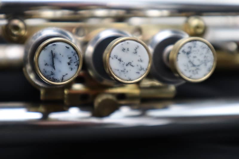 Custom Bach Stradivarius Dendrite Opal natural stone Finger | Reverb